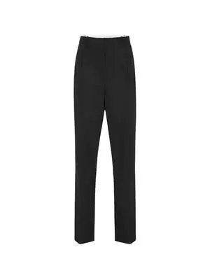 Elisabetta Franchi High-waisted Tailored Trousers - Black