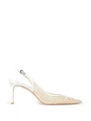 STUART WEITZMAN Slingback Pumps - White