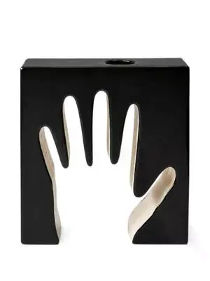 CASSINA Mano Hand-cutout Vase - Black