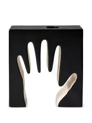 CASSINA Mano Hand-cutout Vase - Black