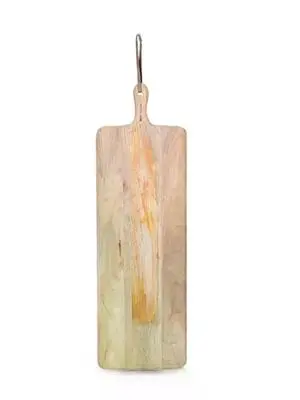 CU I SEEYOU Leather-strap Wooden Chopping Board - Neutrals