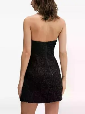 Bardot Karoline Floral-applique Strapless Mini Dress