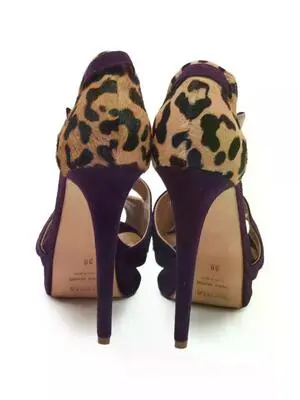 LE SILLA Leopard-print Platform Stiletto Sandals