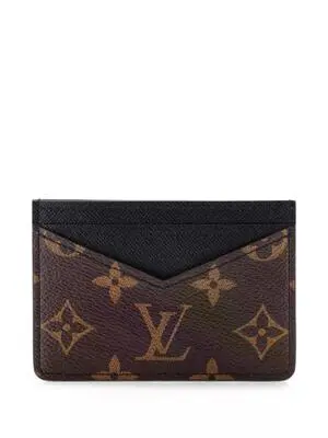 LOUIS VUITTON Neo Macassar Monogram Canvas Card Holder - Black