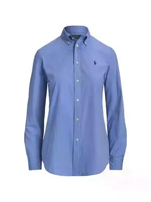 Polo Ralph Lauren Embroidered-logo Button-down Shirt - Blue