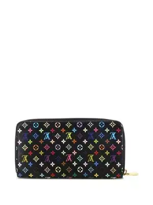 LOUIS VUITTON Zippy Wallet Monogram Multicolor Small Wallets - Black