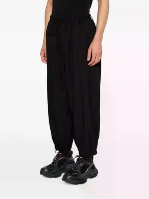 Y3 Drawstring Elasticated-cuffs Trousers