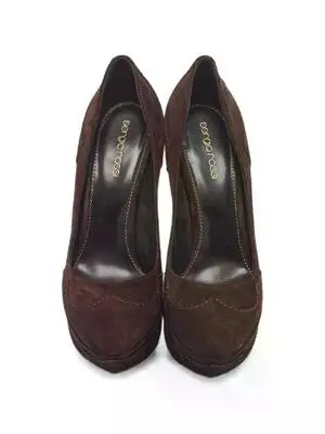 SERGIO ROSSI Suede Platform Stiletto Pumps