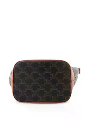 Celine Triomphe Coated Canvas Small Bucket Bag