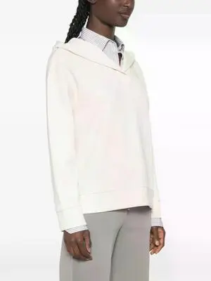 Max Mara Hooded Long-sleeve Hoodie - Neutrals