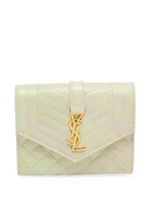 Saint Laurent 2020 Monogram Wallet - Neutrals