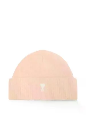 AMI Paris De Coeur Interlock-knit Beanie Hat