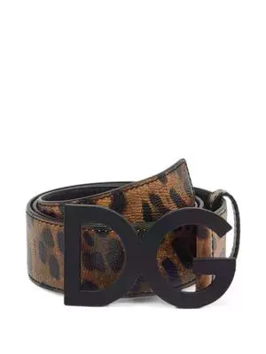 Dolce & Gabbana Leopard-print Belt - Brown