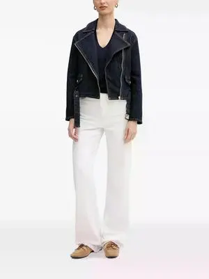 GAUDI Belted Denim Jacket - Blue