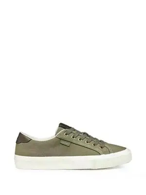 Geox D Emmeleny Lace-up Canvas Sneakers - Green