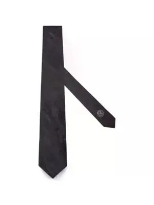Boggi Milano Silk Jacquard Neck Tie - Blue