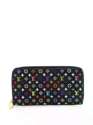LOUIS VUITTON Zippy Wallet Monogram Multicolor Small Wallets - Black
