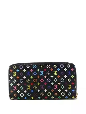 LOUIS VUITTON Zippy Wallet Monogram Multicolor Small Wallets - Black