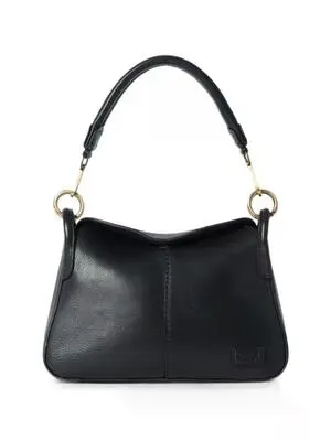 OSPREY The Oxford Pebbled Leather Shoulder Bag - Black