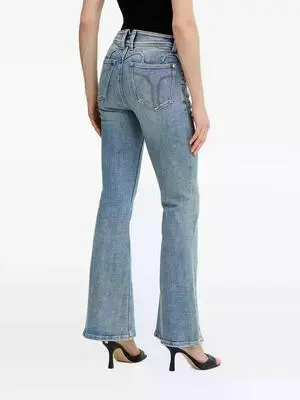 Miss Sixty Bella Contrast-stitched Mid-rise Flared Jeans