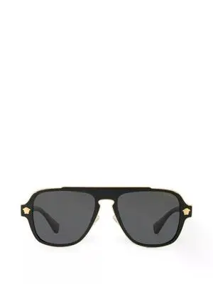 Versace Medusa Pilot Sunglasses - Black
