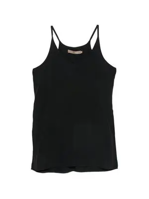 SIMONA CORSELLINI V-neck Spaghetti-strap Top - Black
