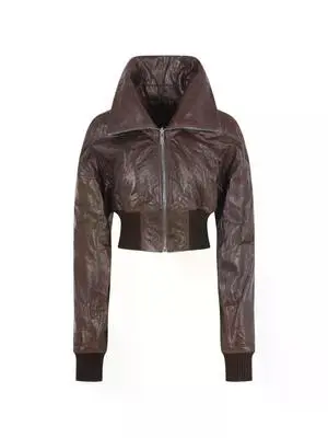 Rick Owens Dracuflight Cropped Jacket - Brown