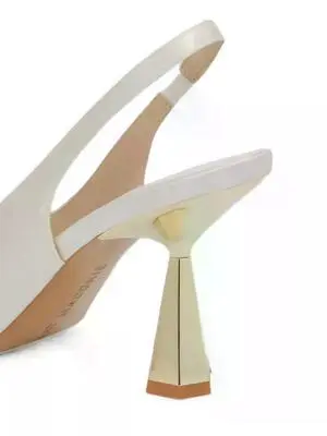 KAT MACONIE Diana Slingback Pumps - White