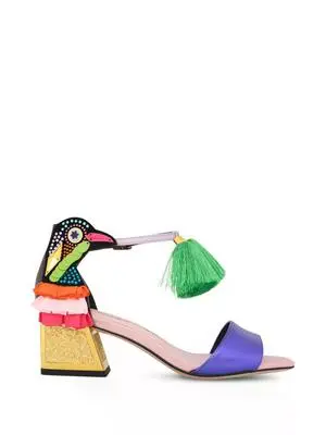 KAT MACONIE Kay Tassel Embellishment Sandals - Blue