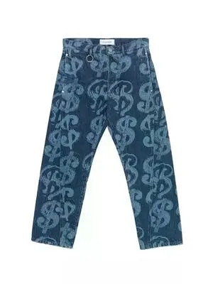 Études Studio X Andy Warhol Dollar-sign Print Jeans - Blue