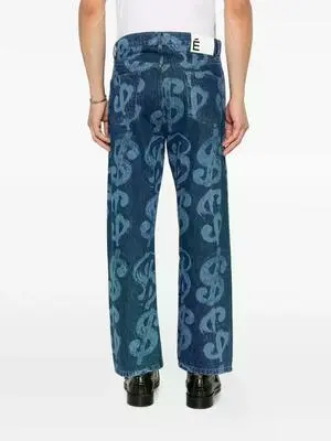 Études Studio X Andy Warhol Dollar-sign Print Jeans
