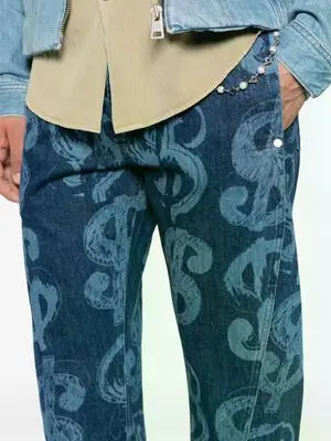 Études Studio X Andy Warhol Dollar-sign Print Jeans