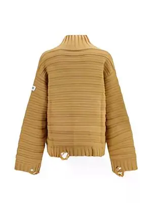 MAISON MARGIELA Distressed Ribbed-knit Sweater
