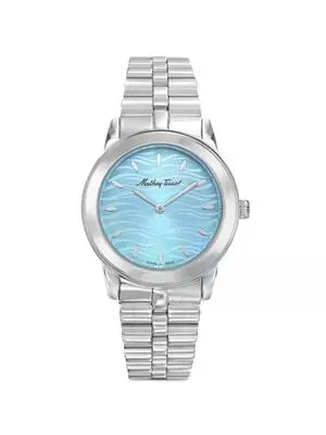 MATHEY TISSOT Artemis 34mm Watch With Wave Dial - Blue