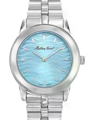 MATHEY TISSOT Artemis 34mm Watch With Wave Dial