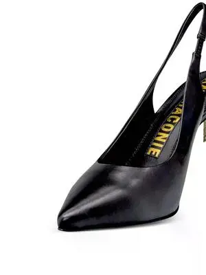 KAT MACONIE Crystal-embellished Slingback Pumps