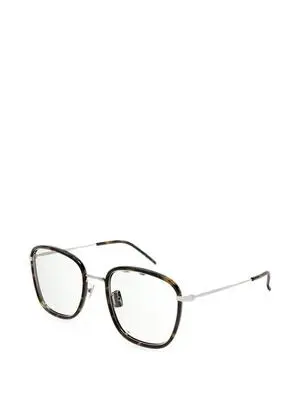 Saint Laurent Square Frame Eyeglasses - Brown