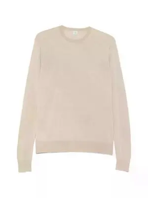 TOTEME Fine-knit Crew-neck Sweater - Neutrals