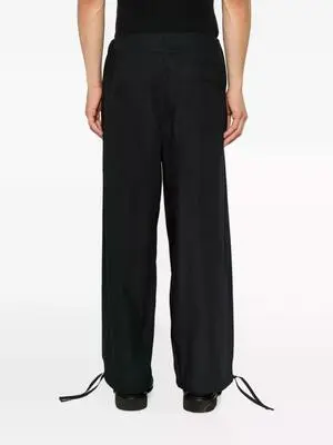 Études Studio Wide Leg Drawstring Hem Trousers
