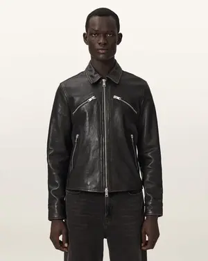 ALLSAINTS Verdi Fitted Leather Jacket
