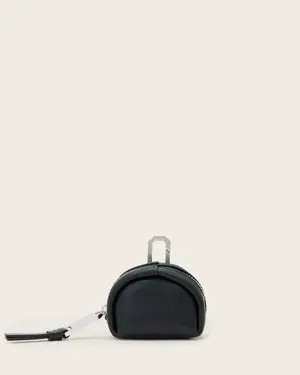 ALLSAINTS Rosalie Leather Airpod Case - Black
