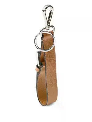 Prada Snap Hook Leather Keychain