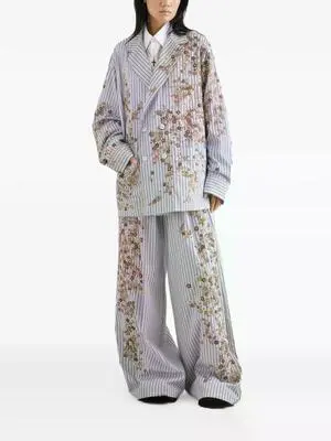 Dolce & Gabbana Poplin Vanity Shirt With Thread Floral Embroidery