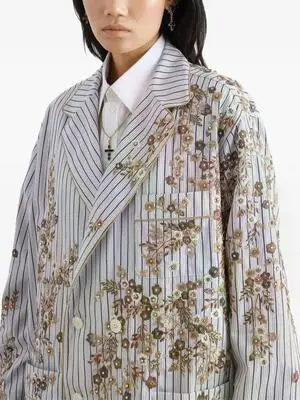 Dolce & Gabbana Poplin Vanity Shirt With Thread Floral Embroidery