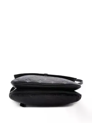 LOUIS VUITTON Monogram Empreinte Leather Crossbody Bag - Black