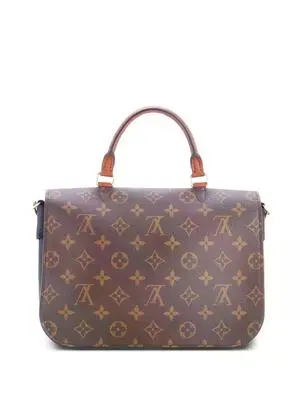 LOUIS VUITTON Vaugirard Handbag Monogram Canvas Leather Satchel - Black