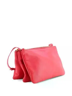 Celine Trio Leather Small Crossbody Bag - Red