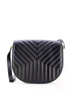 Saint Laurent Joan Matelasse Chevron Leather Medium Satchel