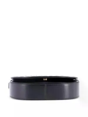 Saint Laurent Joan Matelassé Chevron Leather Medium Satchel - Black