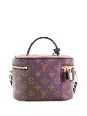 LOUIS VUITTON Reverse Monogram Canvas Pm Satchel - Brown